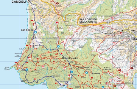 From Camogli to San Fruttuoso through Batterie and Passo del bacio.